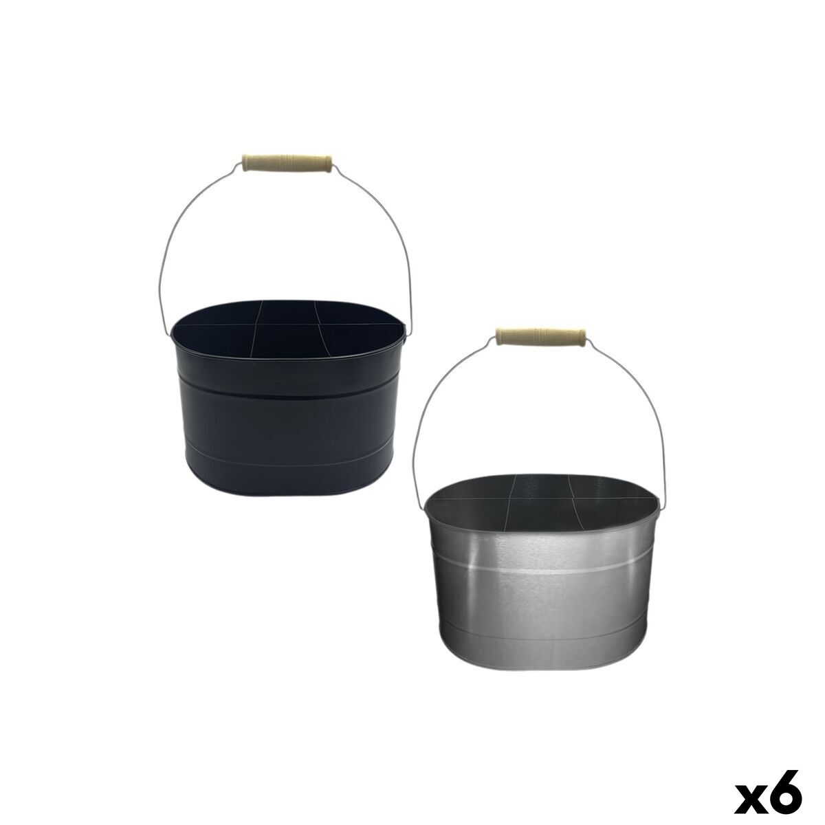 Cubo con Asa My Bar Metal 24,5 x 18 x 15 cm (6 Unidades) – Casa Beta